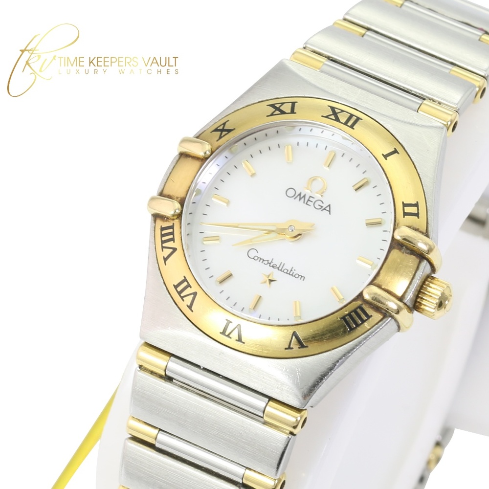 Omega Constellation Lady Two-Tone White Dial 22mm - Gem